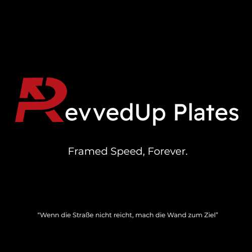 RevvedUp Plates mit Motiven – Red-Edition Design by Lucas Jölli